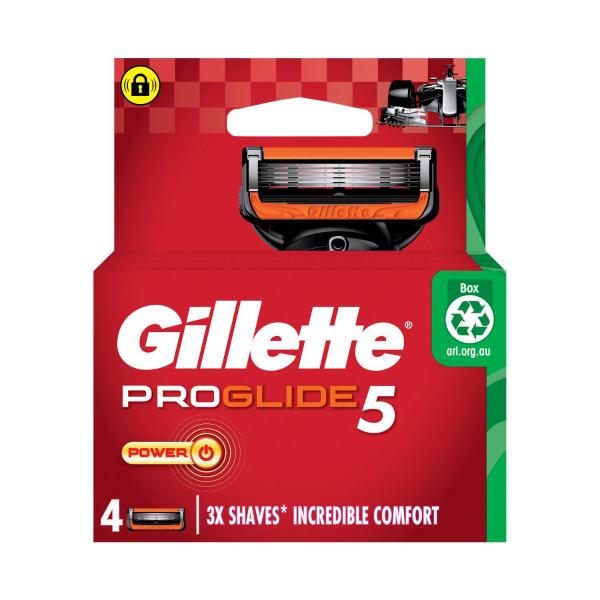 Buy Gillette Proglide Power Red Razor Blades 4 Pack | Coles