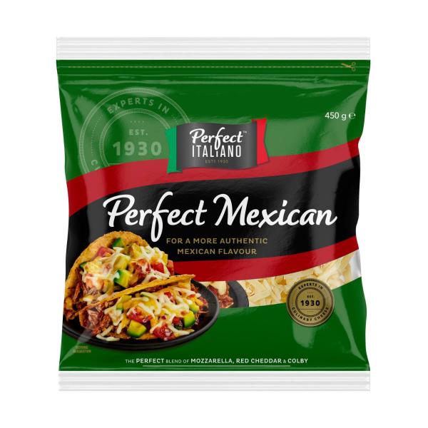 Buy Perfect Italiano Mexican Cheese Blend Grated 450g | Coles
