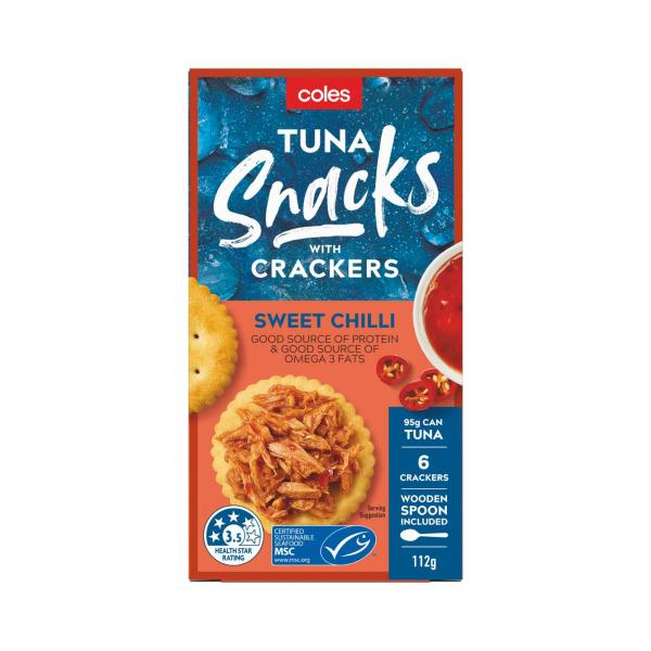 Buy Coles Tuna Snacks With Crackers Sweet Chilli 112g | Coles