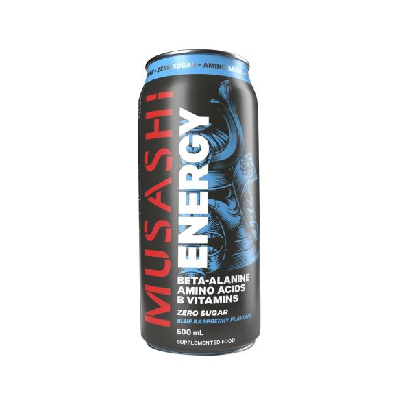 Buy Musashi Energy Drink Blue Raspberry 500mL | Coles