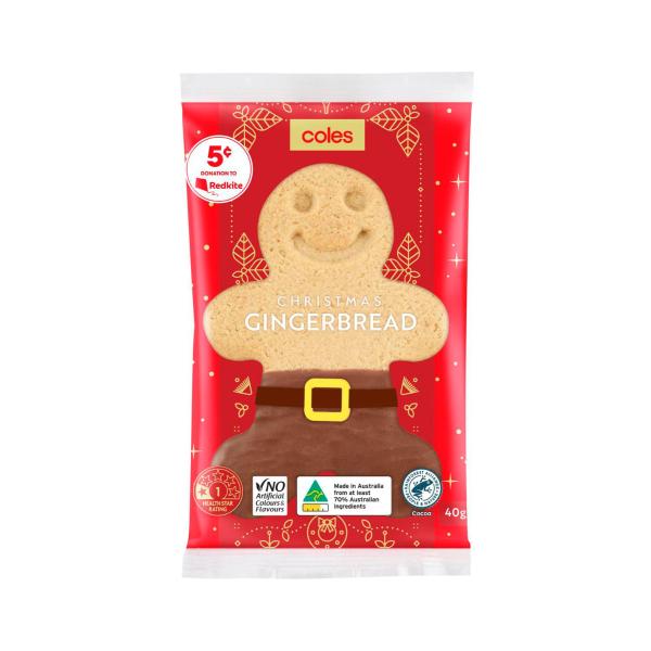 Buy Coles Christmas Gingerbread 40g | Coles