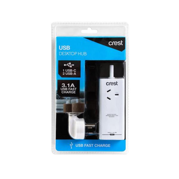 Buy Crest Desktop 2 USB Charging Hub 1 pack | Coles