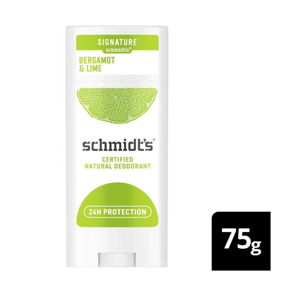 Buy Schmidt's Signature Deodorant Stick Bergamot And Lime 75g | Coles