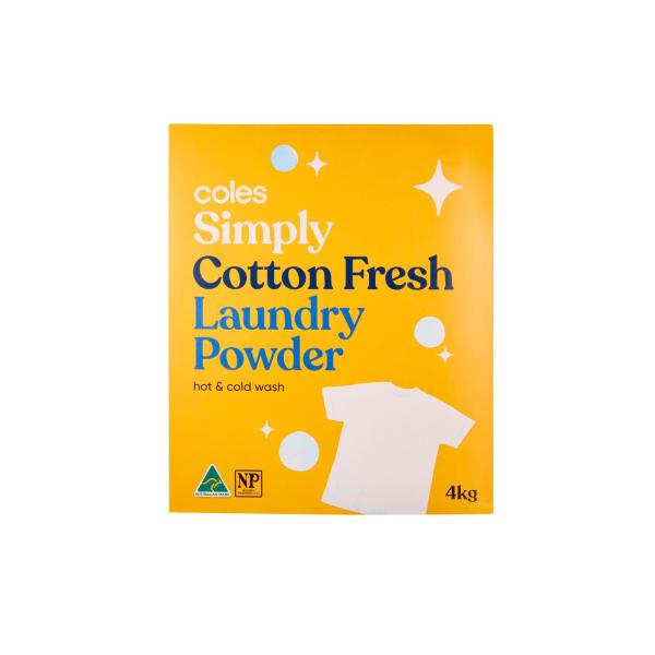 Buy Coles Simply Laundry Powder Lemon 4kg | Coles