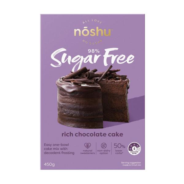 Buy Noshu 98% Sugar Free Rich Chocolate Cake Mix 450g | Coles