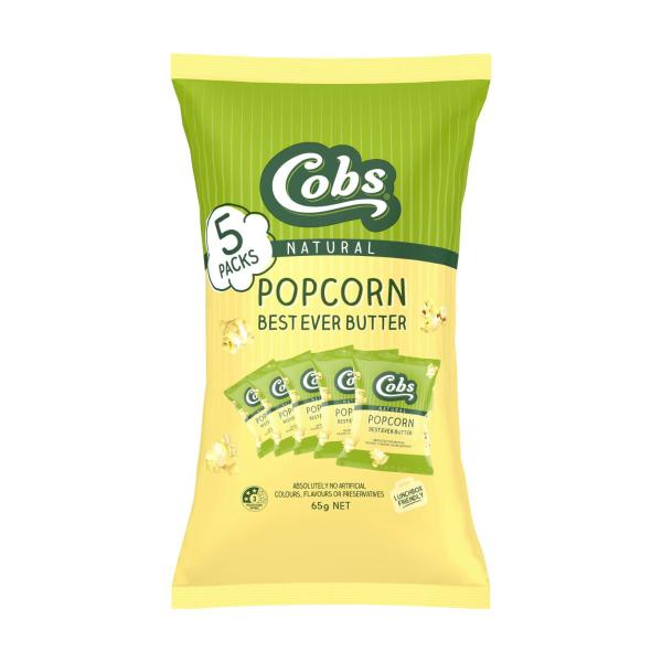 Buy Cobs Multipack Best Ever Butter 5 Pack 65g | Coles