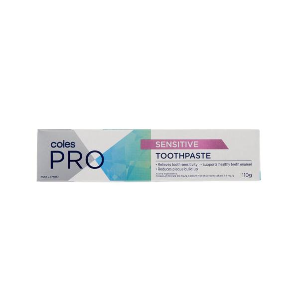 Buy COLES TOOTHPASTE PRO SENSITIVE | Coles