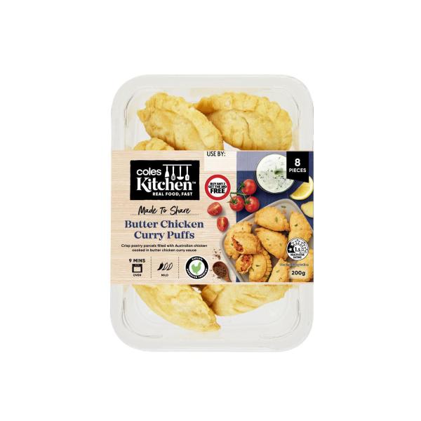 Buy COLES KITCHEN BUTTER CHICKEN CURRY PUFF | Coles