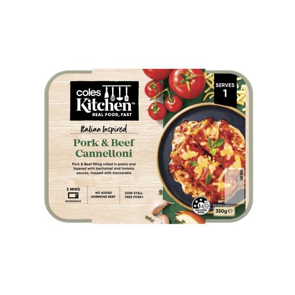 Buy COLES KITCHEN PORK & BEEF CANNELLONI | Coles