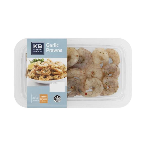 Buy KB's Garlic Prawns 280g | Coles