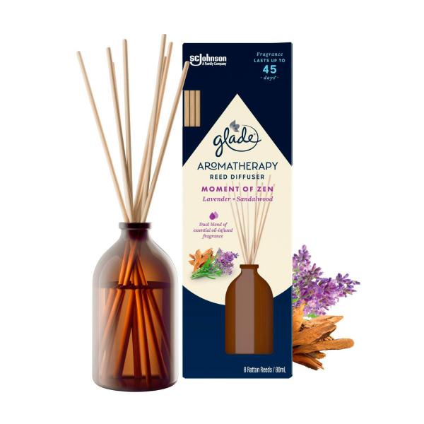 Buy Glade Aromatherapy Reed Diffuser Lavender & Sandalwood 80mL | Coles