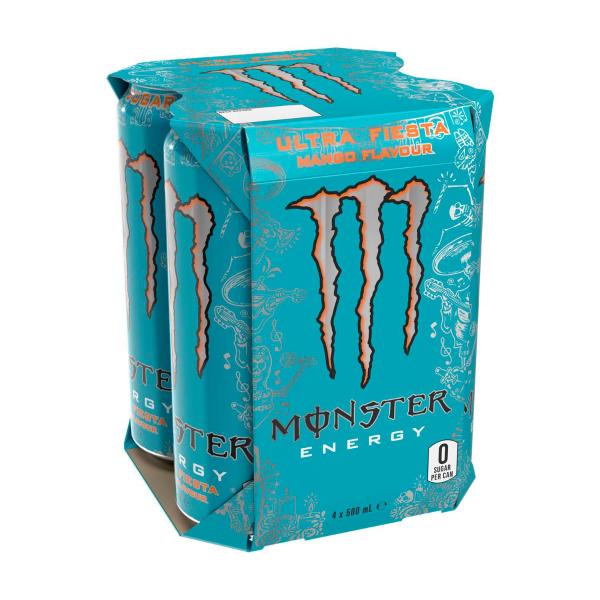 Buy MONSTER ULTRA FIESTA MULTIPACK CANS 4X500ML | Coles