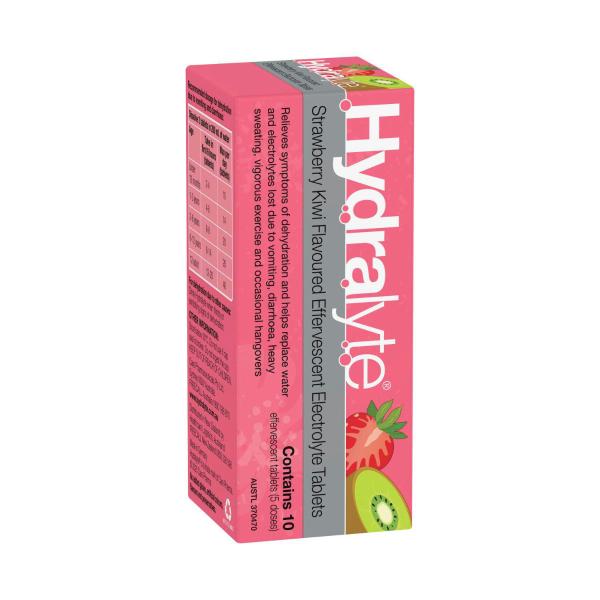 Buy Hydralyte Effervescent Strawberry Kiwi Tablet 10 pack | Coles