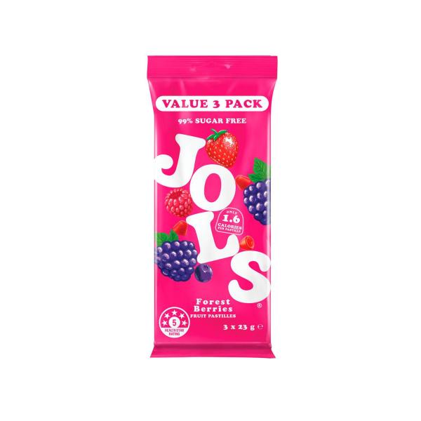 Buy Jols Sugar Free Pastilles Forest Berries 3 Pack 69g | Coles