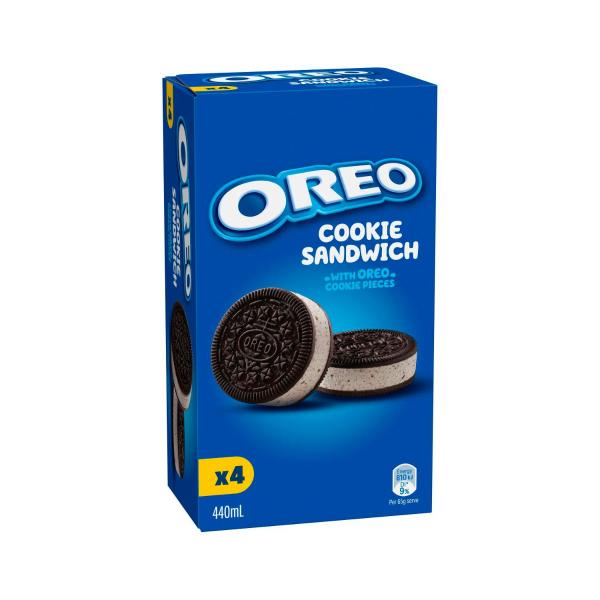 Buy Oreo Sandwich Ice Cream 4 Pack 540mL | Coles