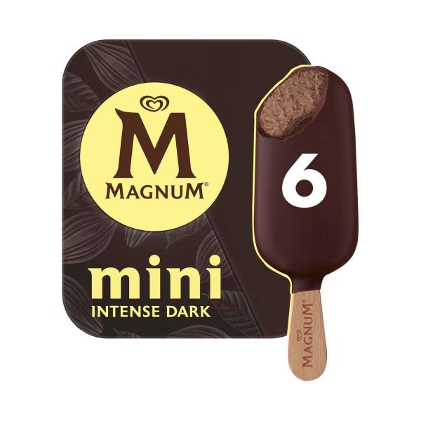 Buy MAGNUM ICE CREAM INTENSE DARK MINIS 6PK | Coles