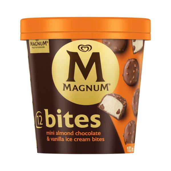 Buy Magnum Bites Ice Cream Almond 183mL | Coles