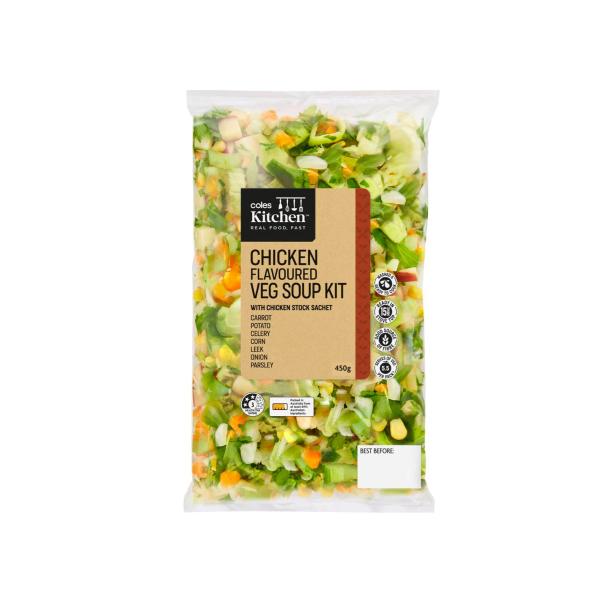 Buy Coles Kitchen Chicken Style Soup Mix Kit 450g | Coles