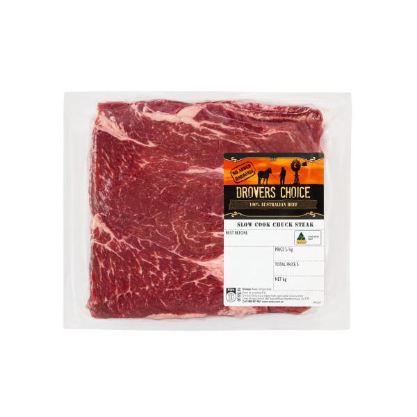 Buy Drovers Choice Slow Cook Chuck Steaks approx. 1.15kg | Coles