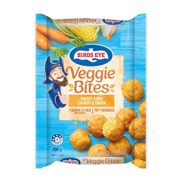 Buy Birds Eye Sweet Corn Veggie Bites 300g | Coles