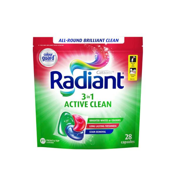 Buy Radiant Laundry Capsules Active Clean 28 pack | Coles