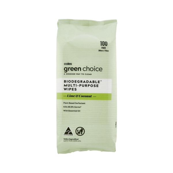 Buy Green Choice Biodegradable Wipes 100 pack | Coles
