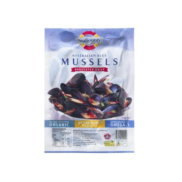 Buy Seabounty Fresh Blue Mussels 1 KG | Coles