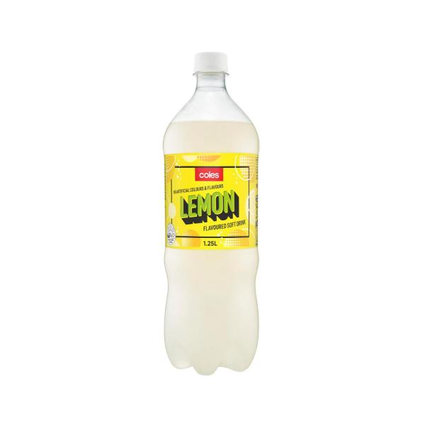 Buy Coles Soft Drink Lemon 1.25L | Coles