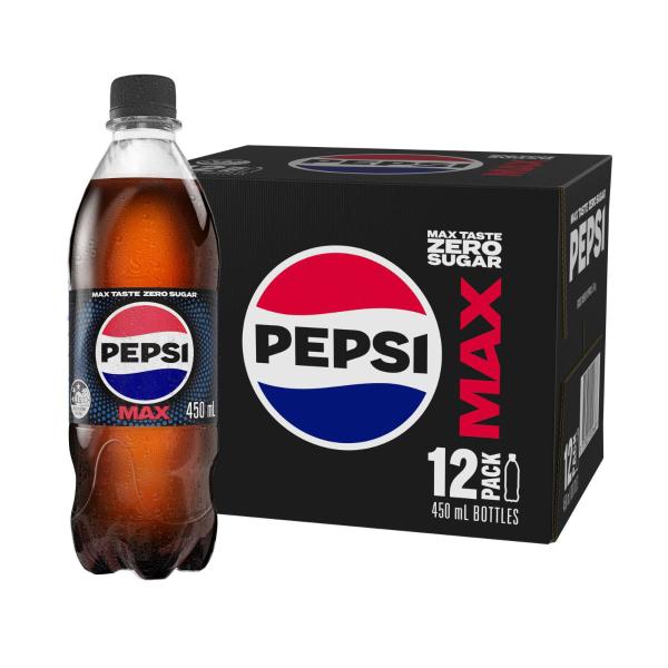 Buy Pepsi Max Soft Drink 12X450Ml 12 pack | Coles