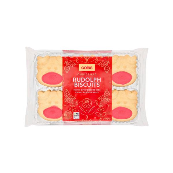 Buy Coles Christmas Rudolph Biscuits 240g | Coles