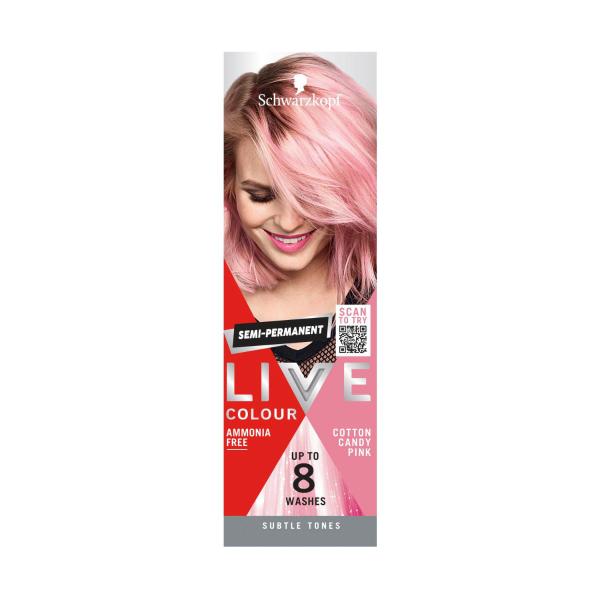 Buy Schwarzkopf Live Colour Pastels Cotton Candy Pink 75mL | Coles