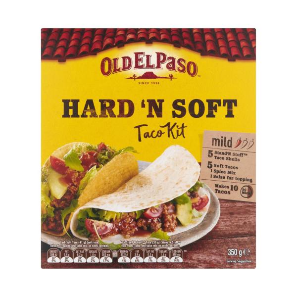 Buy Old El Paso Mexican Style Hard N Soft Taco Kit 350g | Coles