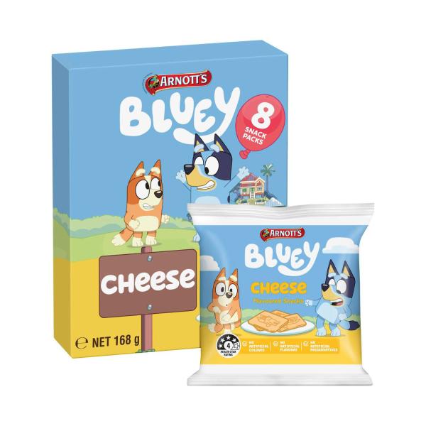 Buy Arnott's Multipack Bluey Cheese Crackers 168g | Coles