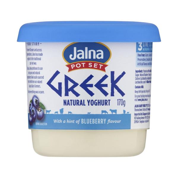 Buy Jalna Greek Yoghurt Blueberry 170g 170GRAM | Coles