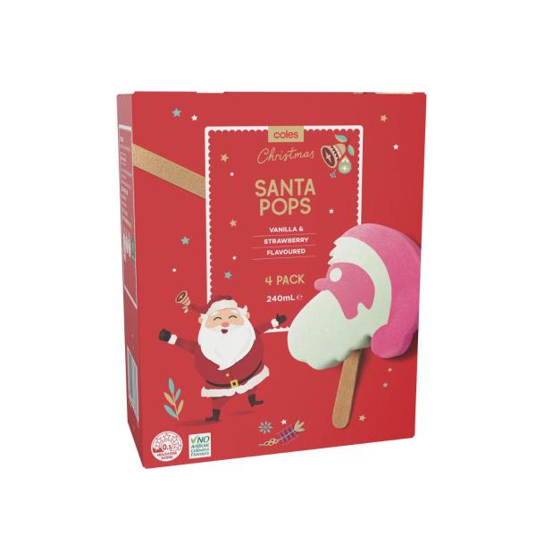 Buy COLES SANTA POPS 4 PACK | Coles