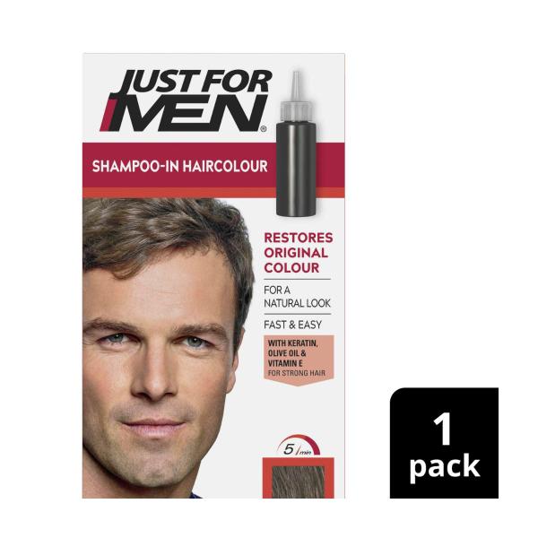 Buy Just For Men Hair Colour Medium Brown 100g 1 each | Coles