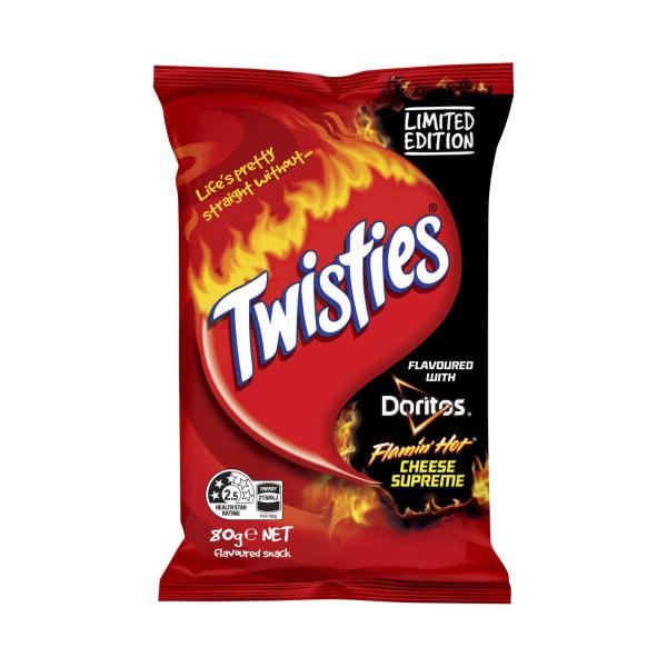 Buy TWISTIES FLAMING HOT | Coles