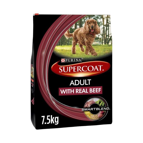 Buy SUPERCOAT 7.5KG D/F ADULT WTH REAL BEEF | Coles