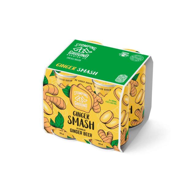 Buy Stomping Ground Ginger Smash Can 355ml 4 Pack | Coles