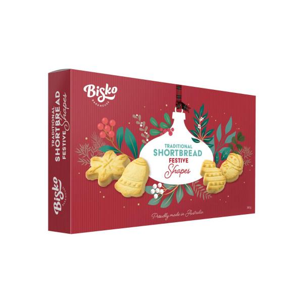 Buy Bisko Butter Shortbread Festive Shapes 300g | Coles