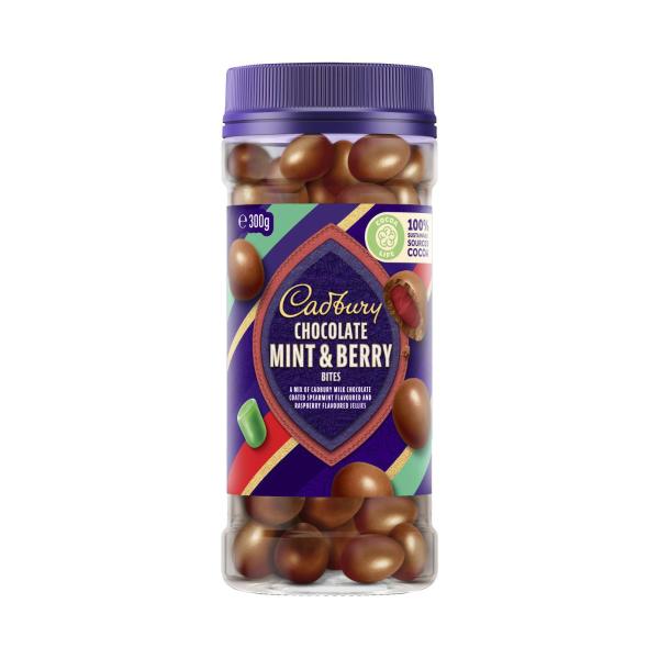 Buy Cadbury Chocolate Coated Mint & Berry Bites 300 GRAM | Coles