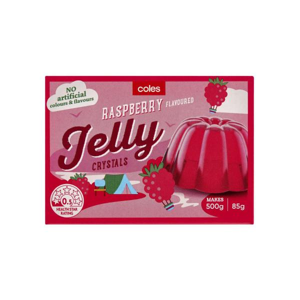 Buy Coles Jelly Crystals Raspberry Flavoured 85g | Coles