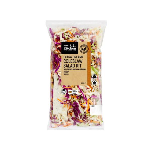 Buy Coles Kitchen Extra Creamy Coleslaw Kit 500g | Coles