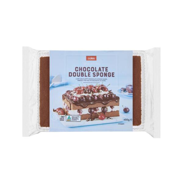 Buy COLES CHOCOLATE UNFILLED SPONGE | Coles