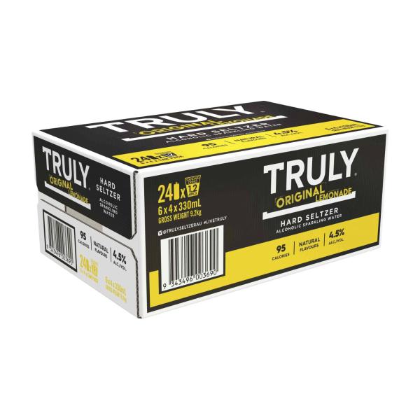 Buy TRULY TRULY LEMONADE SELTZER OR | Coles