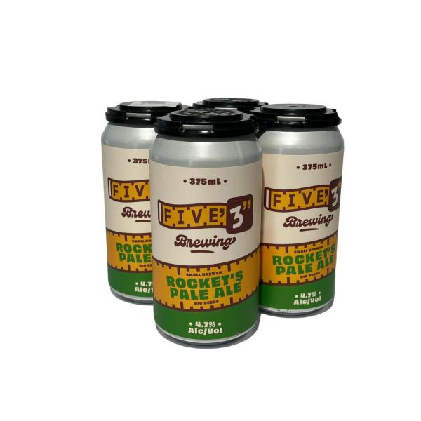 Buy Five 3 Brewing Rocket's Pale Ale Can 375ml 4 Pack | Coles