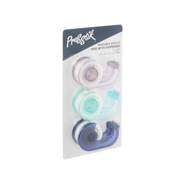 Buy Presstik Sticky Tape On Dispenser 3 pack | Coles