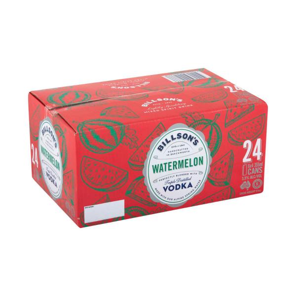 Buy Billson's Watermelon Vodka Mixed Drink Can 355ml 24 Pack | Coles