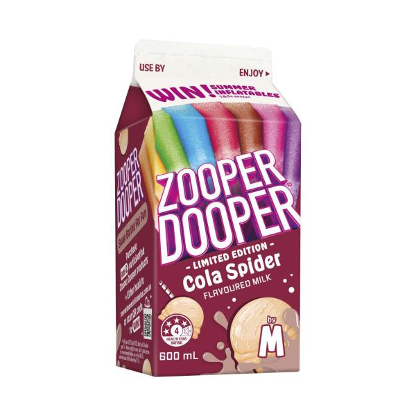 Buy ZOOPER DOOPER COLA SPIDER FLAVOURED MILK | Coles
