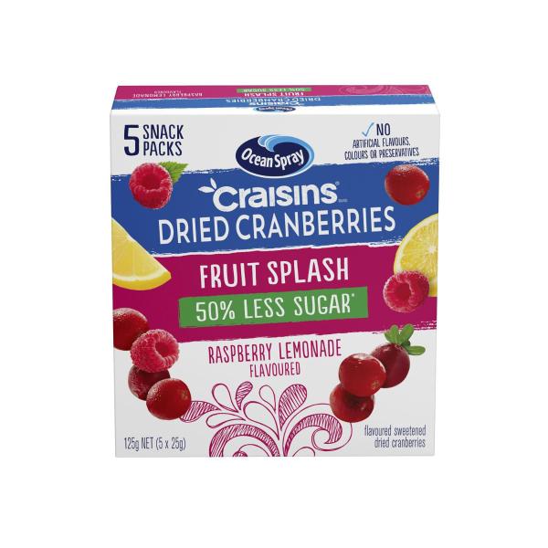 Buy Ocean Spray Fruit Splash Raspberry Lemonade 5X25g 5 Pack | Coles